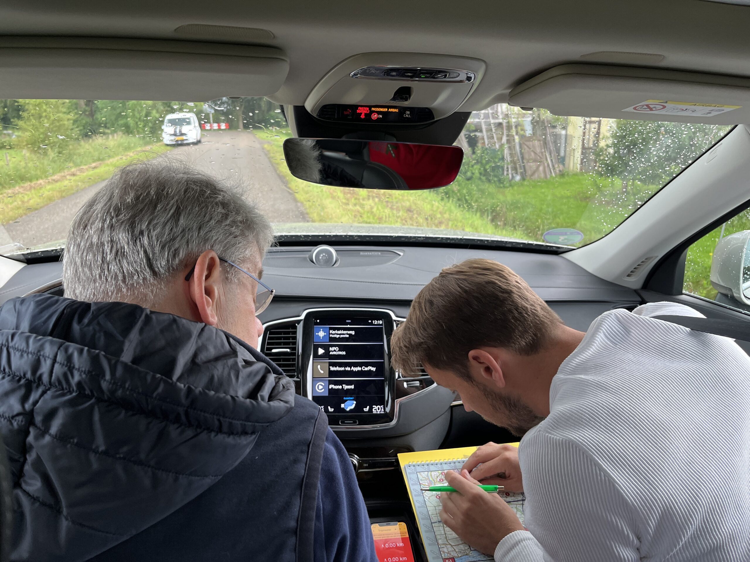 Rally Training - Remco op de achterbank